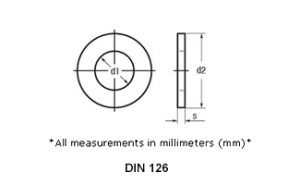 Stainless Steel Washers Din 126