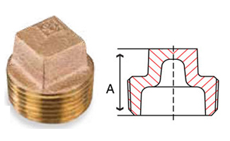 Bronze Square Head Cored Plugs - Phosphor Bronze Wire